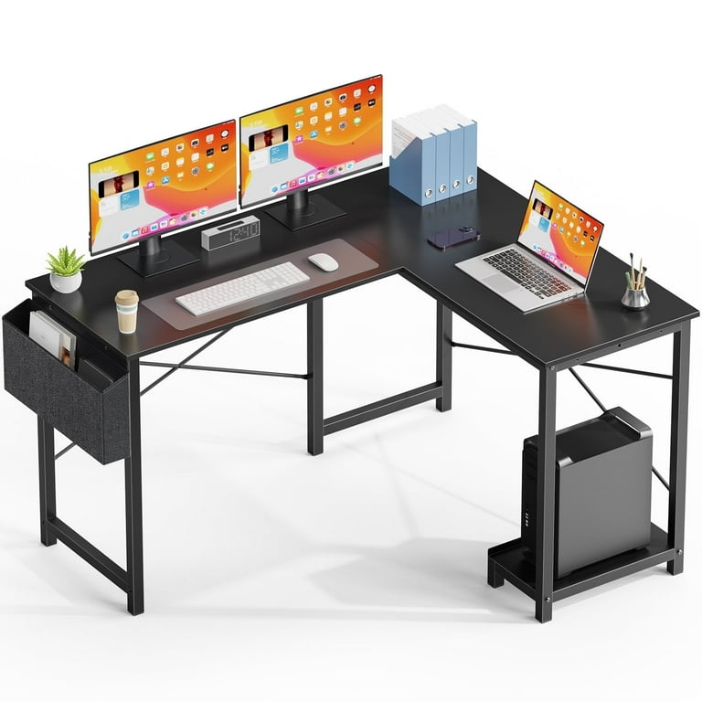 EDX Modern L Shaped Computer Desk - 49 Inch, Reversible EDX Modern L Shaped Computer Desk - 49 Inch, Reversible