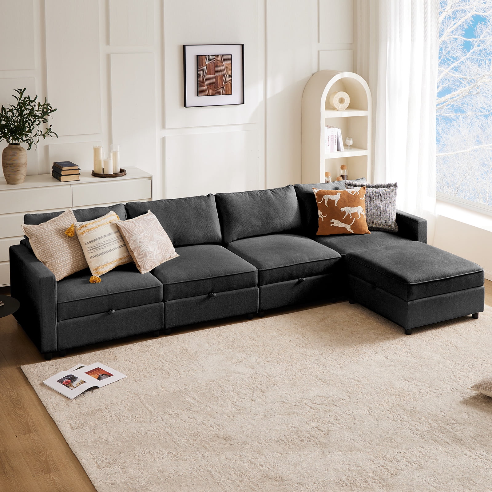 Free Shipping! CONCETTA Modular Sectional Sofa, 5 Seat Convertible ...