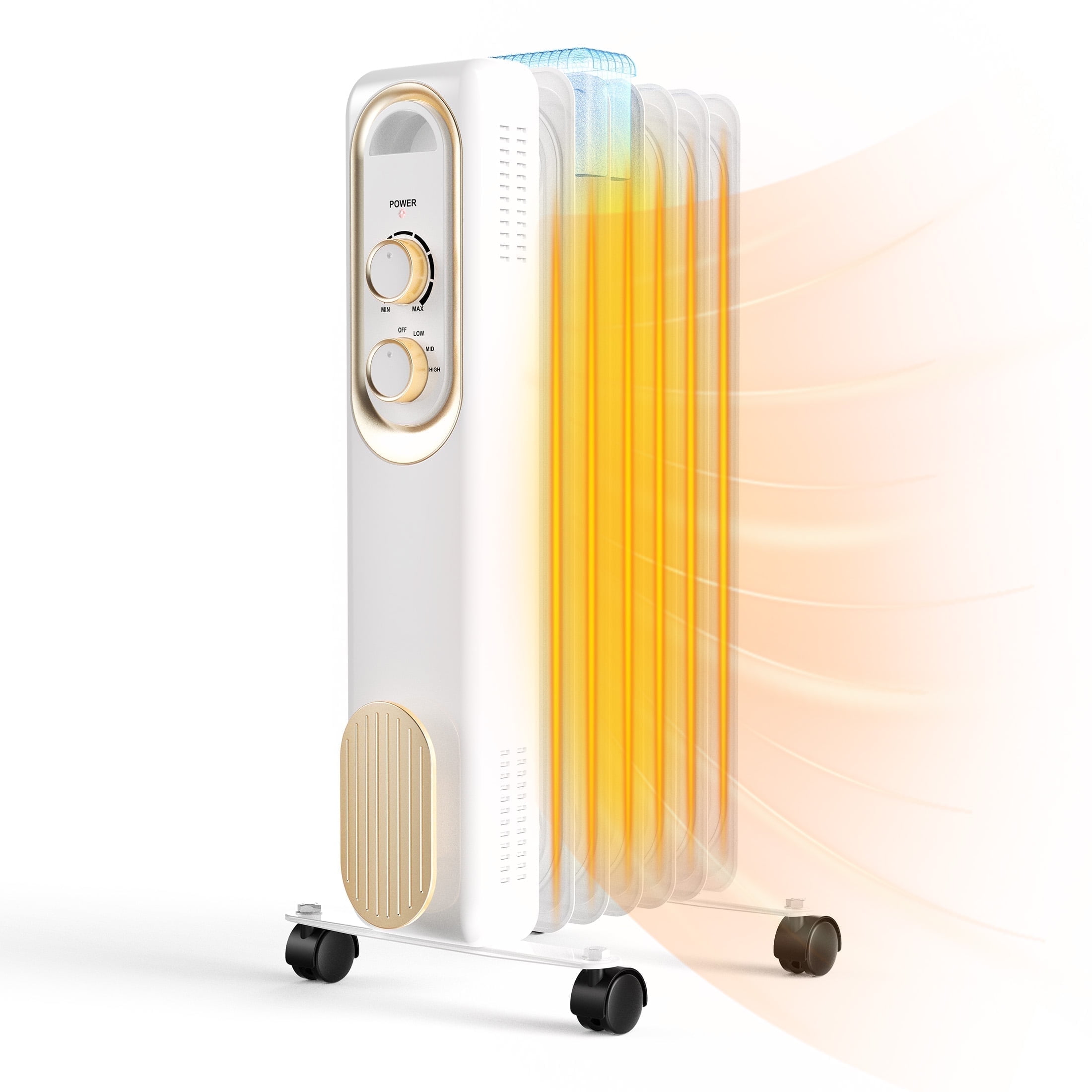 CONCETTA Portable Electric Oil Heater, 1500W Oil Filled Radiator with ...