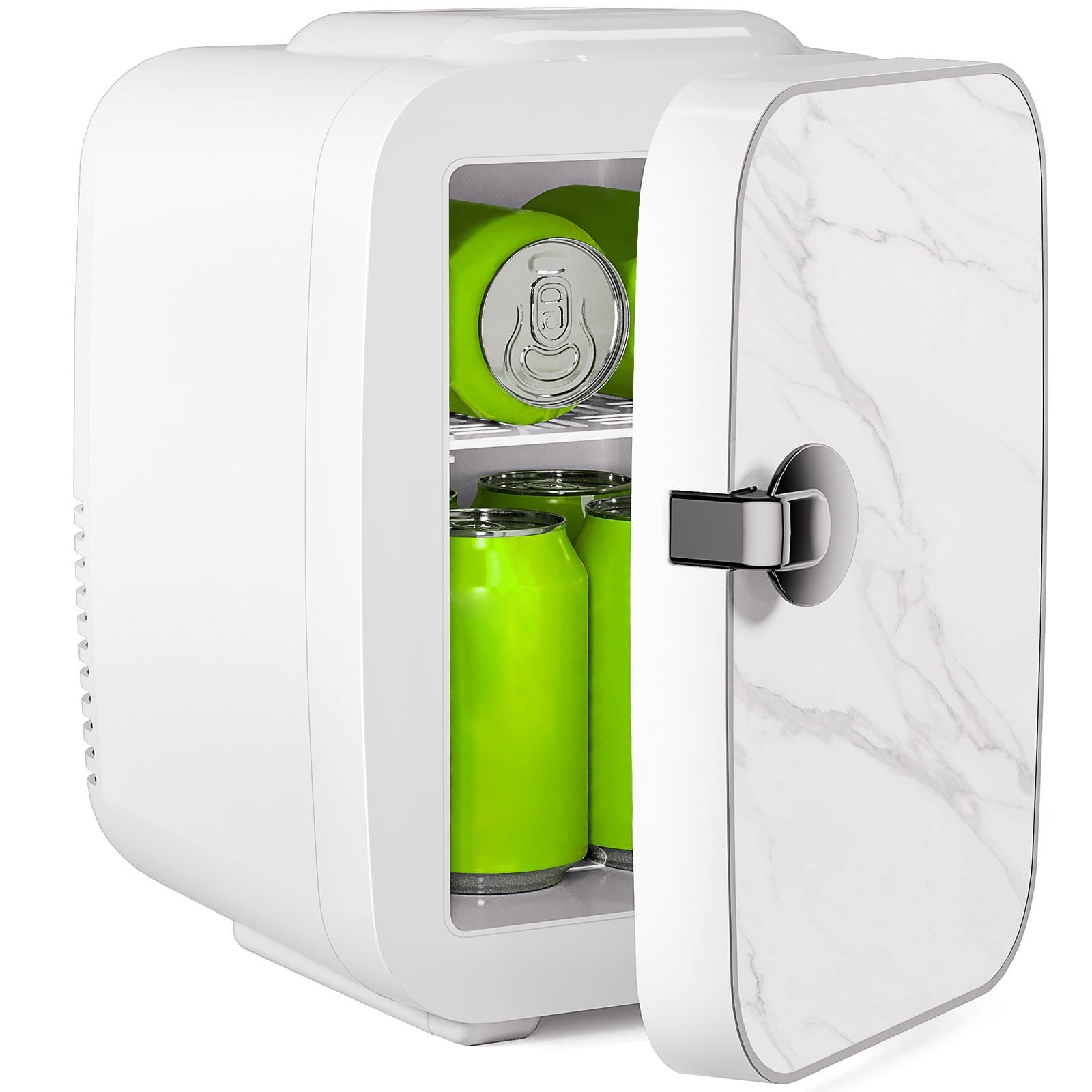 CONCETTA Portable Mini Fridge, 4L/6 Can Capacity Thermoelectric Compact ...