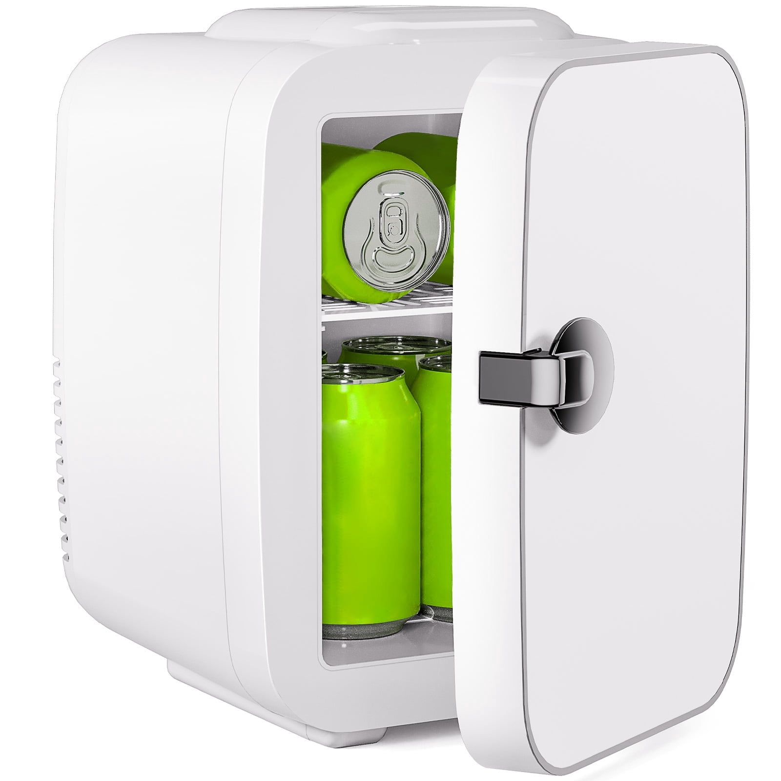 CONCETTA Portable Mini Fridge, 4L/6 Can Capacity Thermoelectric Compact ...