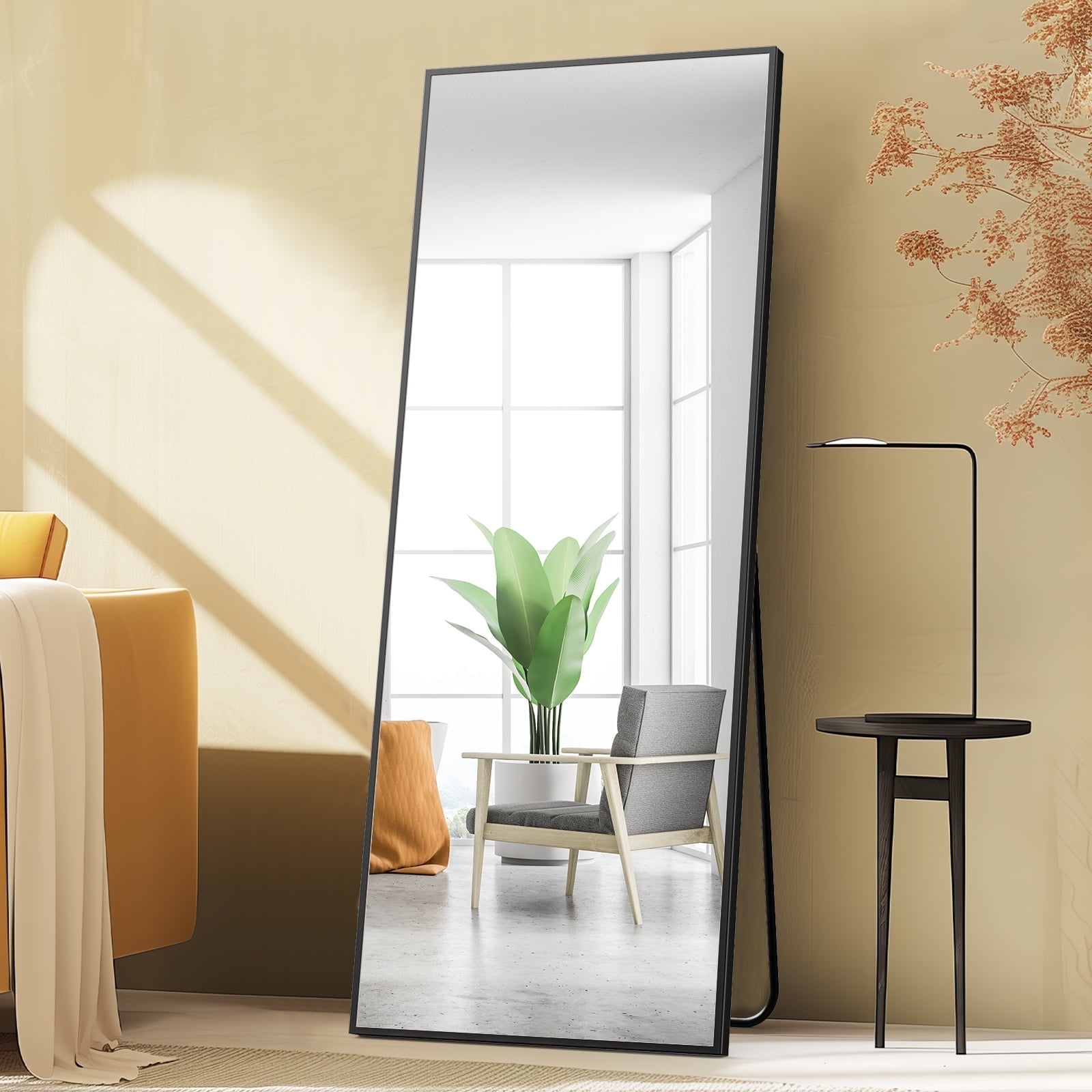 CONCETTA Rectangle Full Length Mirror 64"x21" Standing Mirror Floor ...