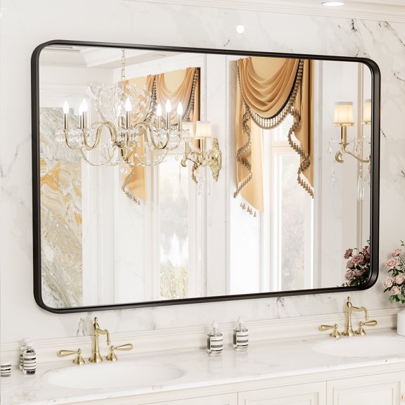 24inch Bathroom Led Classy Vanity Mirror with focused backplane,Black ...