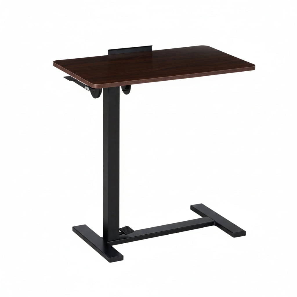 CONCETTA Overbed Table with Wheels Mobile Standing Desk, Adjustable ...