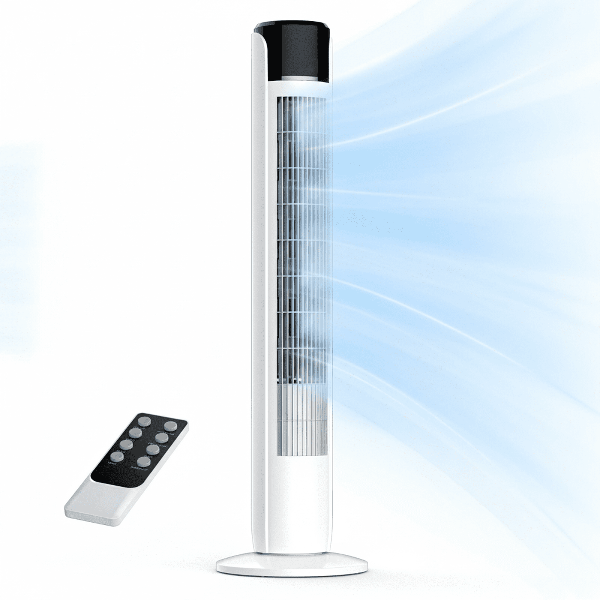 CONCETTA Tower Fan for Bedroom, Standing Bladeless, 25ft/s Velocity ...