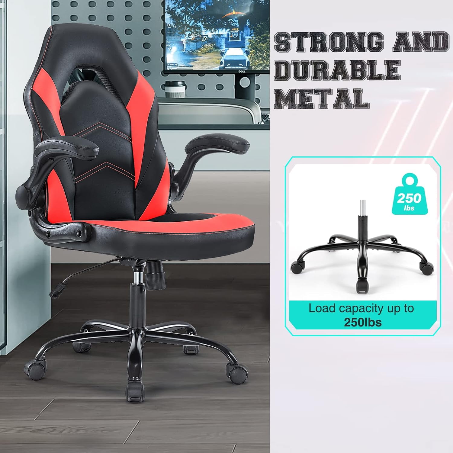 CONCETTA Video Gaming Chair, Ergonomic Office Task Chairs for Adults ...
