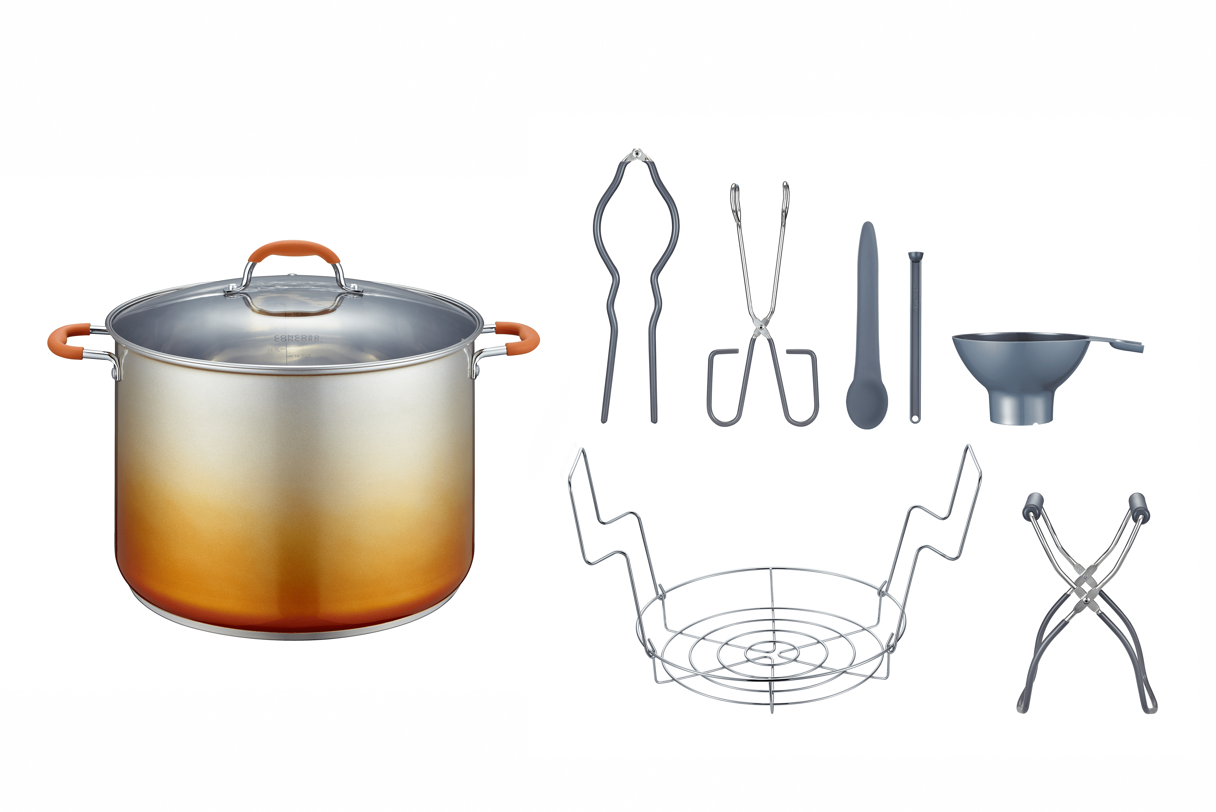 CONCORD Large 20 Quart Stainless Steel Canning Pot Set with Extra ...