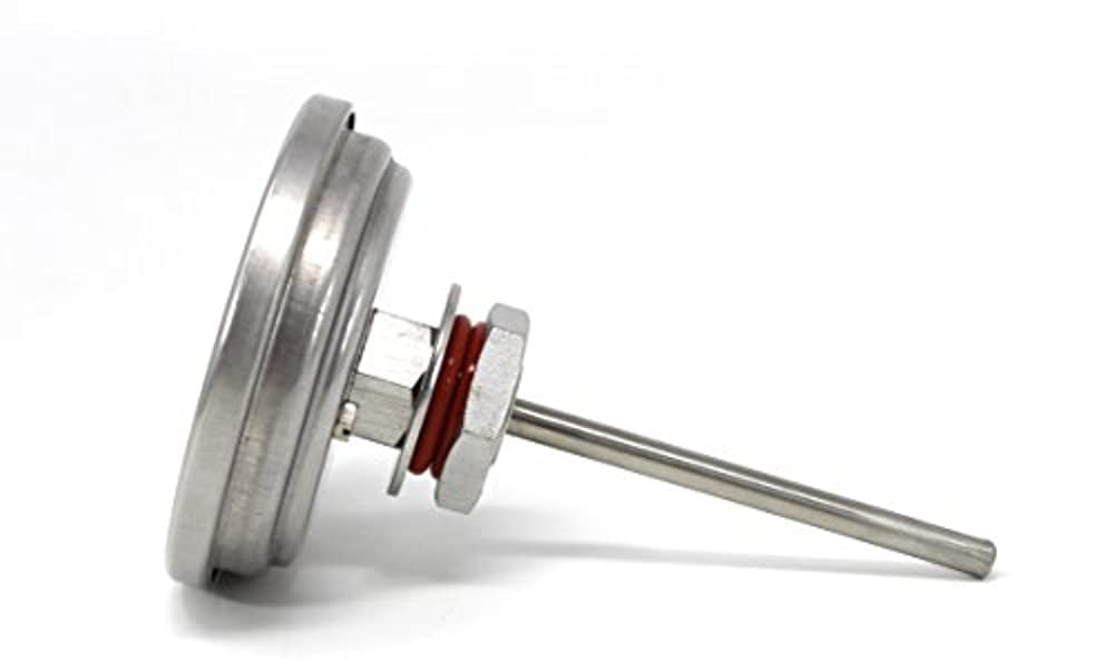 CONCORD 3" Stainless Steel Thermometer with Mounting Assembly. Great ...