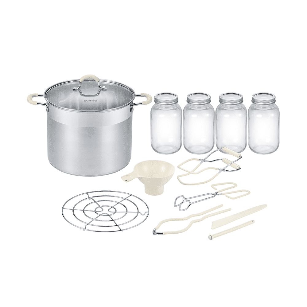 CONCORD CAN-IT Stainless Steel Canning Pot Set. Includes Canning Rack ...