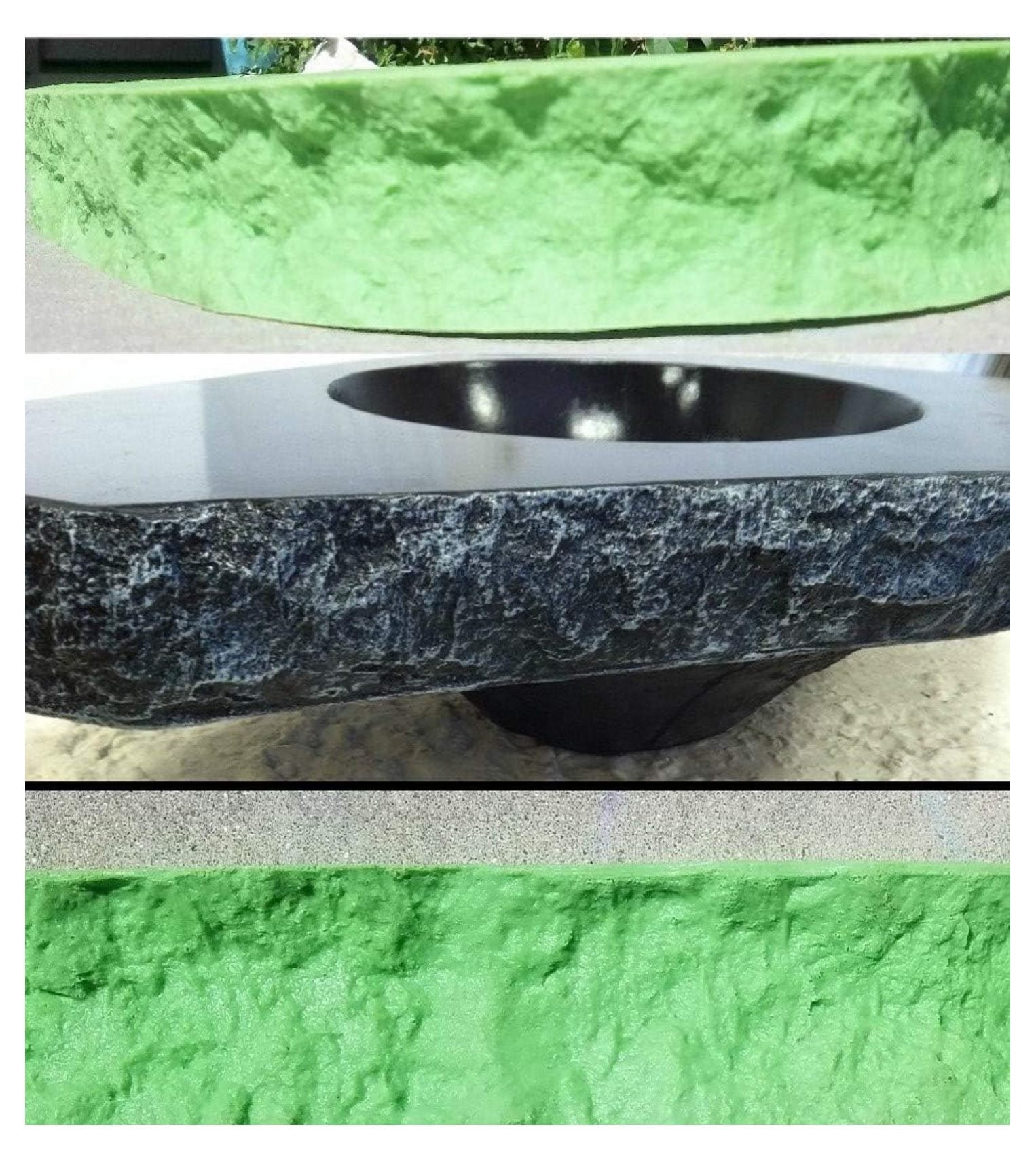 CONCRETE COUNTERTOP EDGE FORM LINERS - Rugged Fracture Edge, 2, 1/4 ...