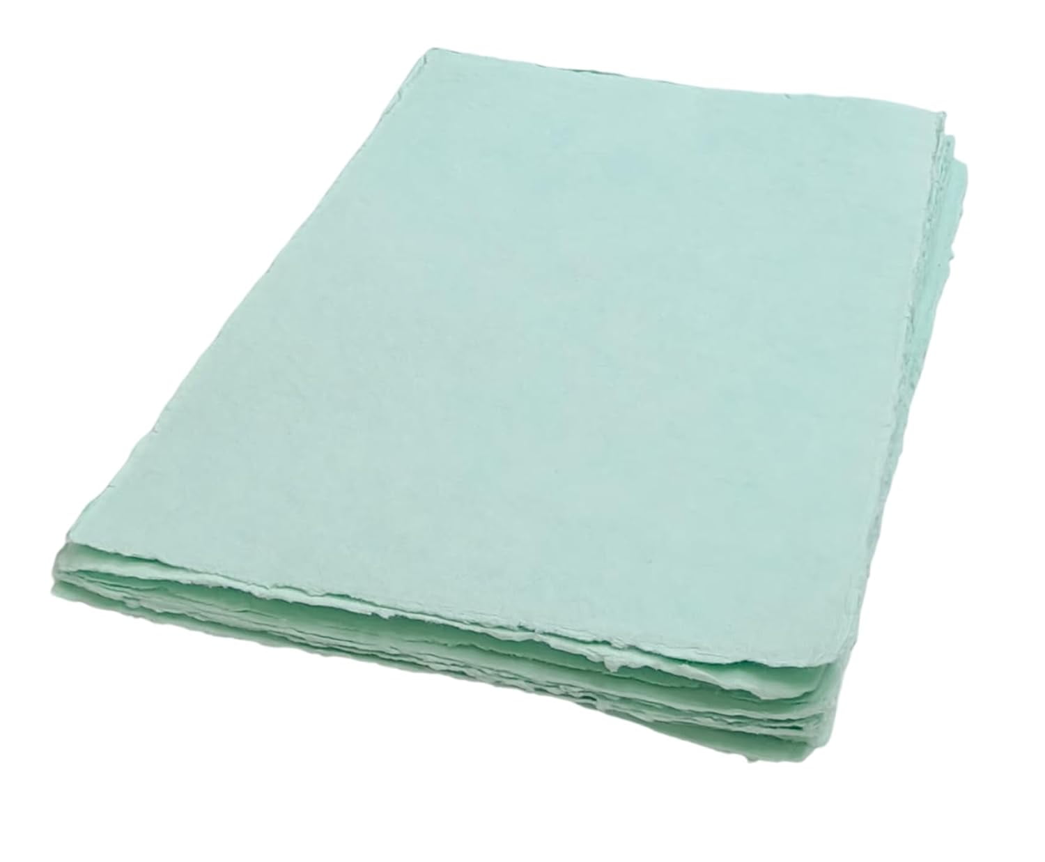 CONECO HANDMADE PAPER A4 Handmade Deckle Edge Paper Aquamarine for ...