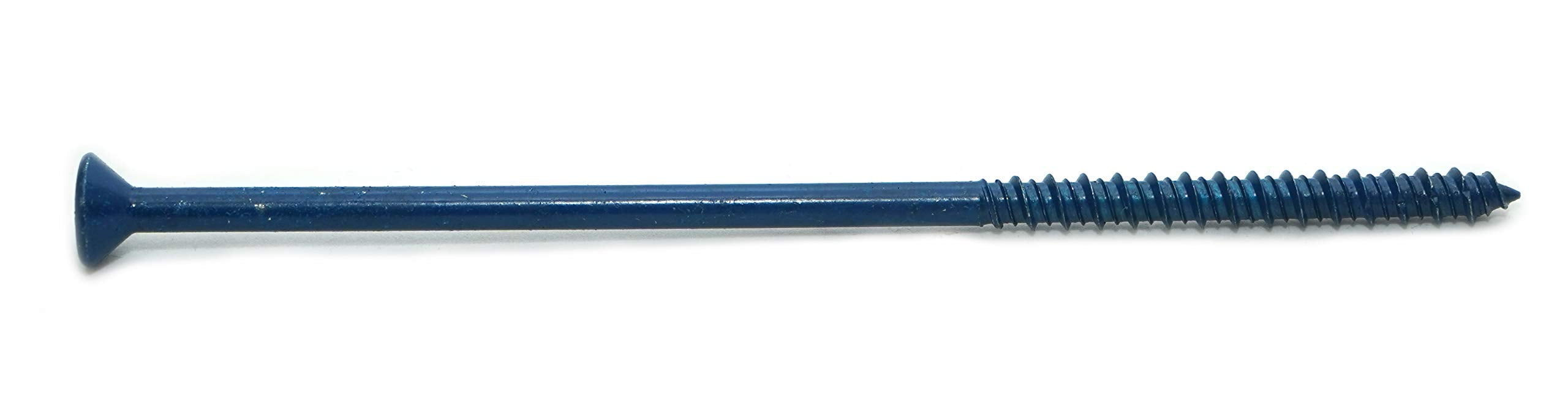 CONFAST 1/4" x 6" Blue Flat Phillips Concrete Screw Anchor with Drill ...