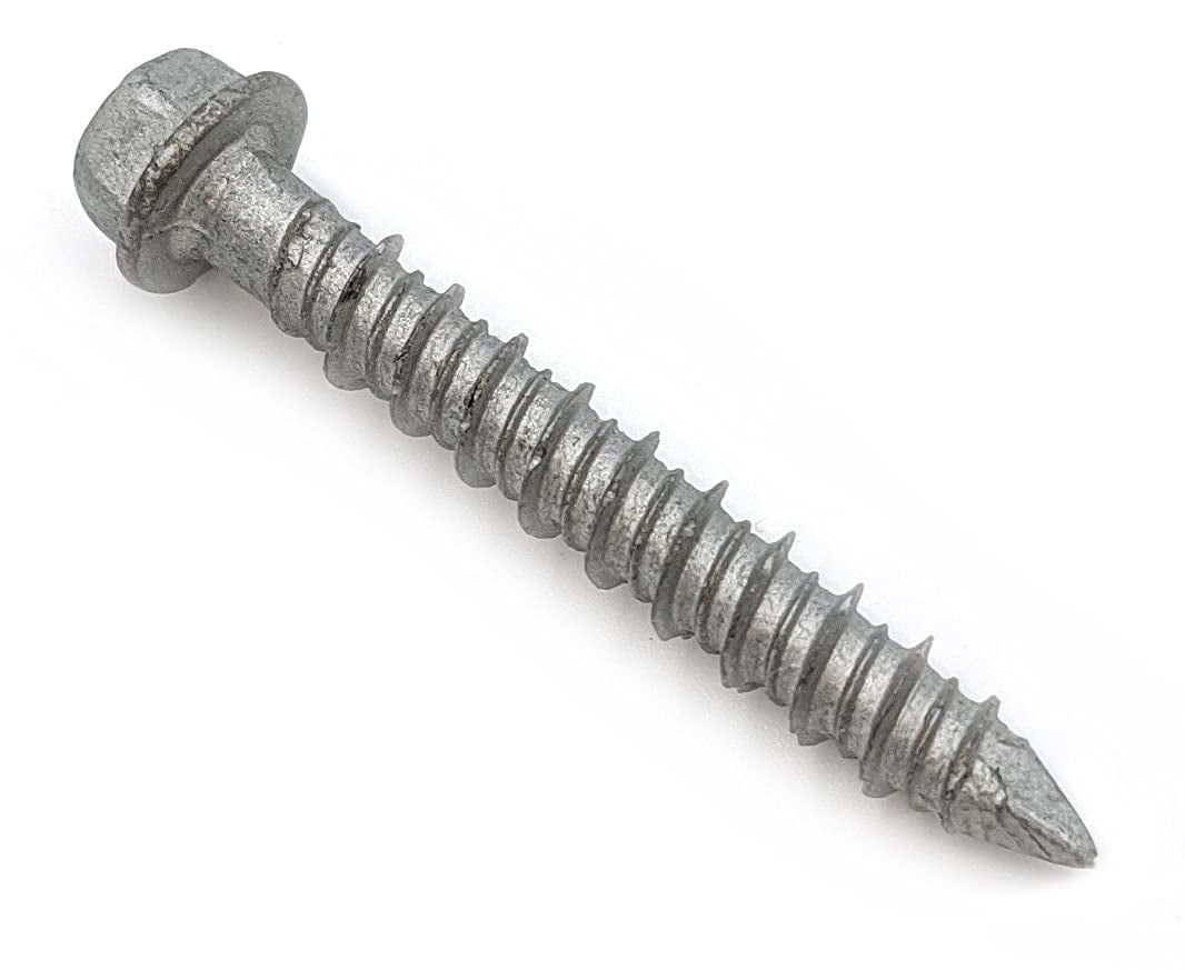 CONFAST 3/16" x 1-3/4" Concrete Screws 410 Stainless Steel Hex with ...