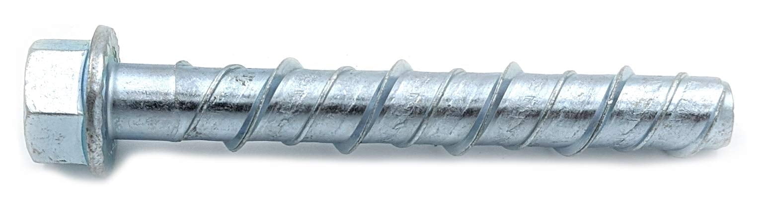 CONFAST LDC124 1/2" x 4" Zinc Plated Large Diameter Concrete Screw for ...