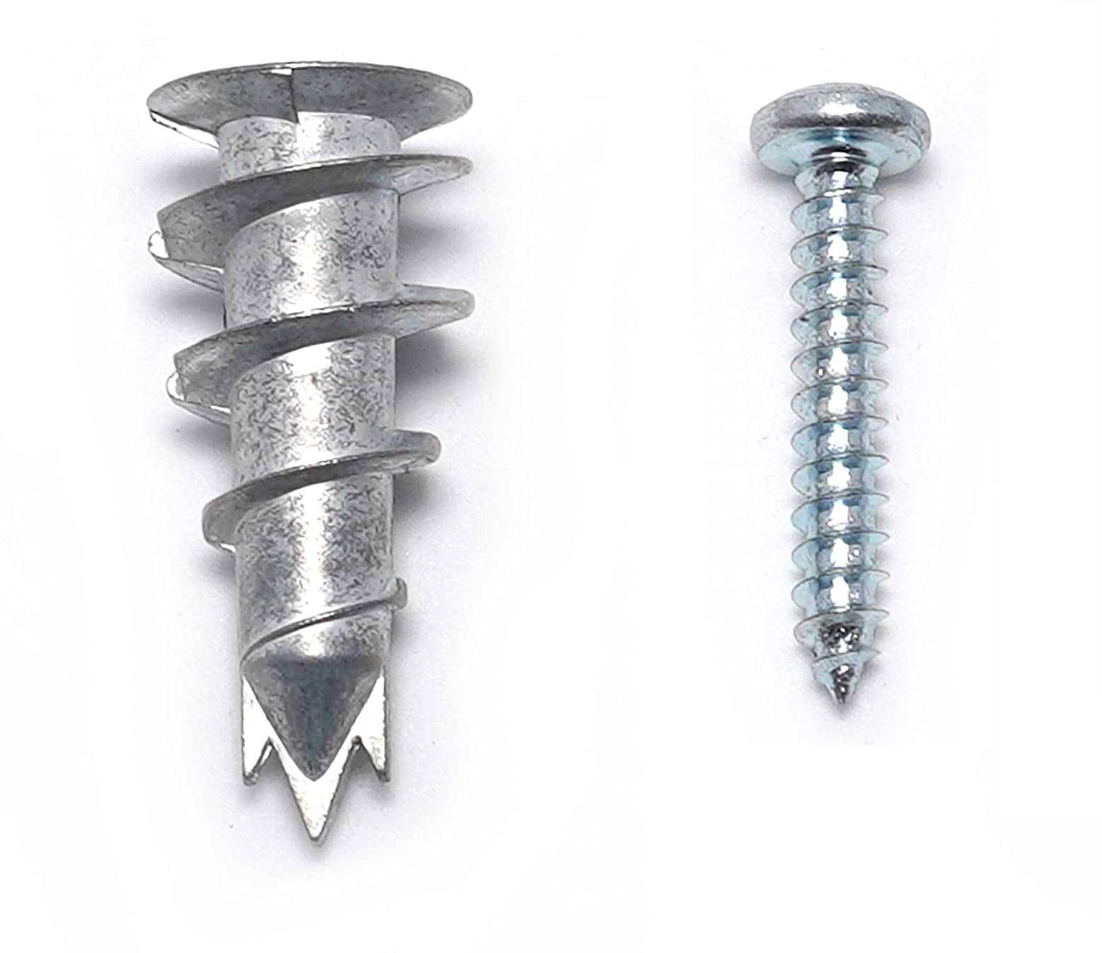 CONFAST Zinc Self-Drilling Drywall/Hollow-Wall Anchor Kit with Screws ...