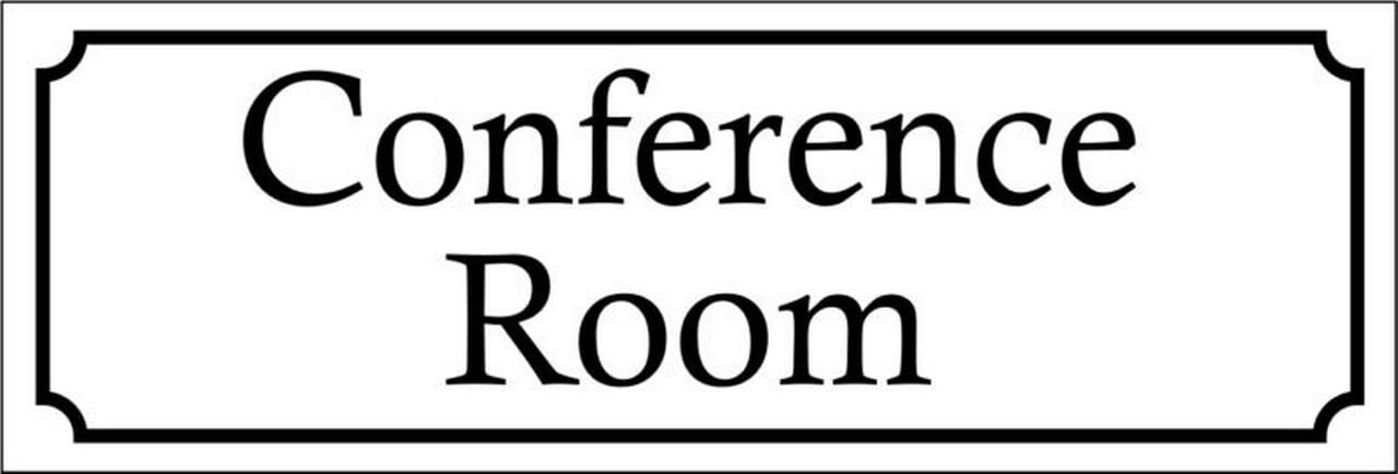CONFERENCE ROOM DOOR SIGN - METAL SIGN OFFICE Size: 4 x 16 Inch ...