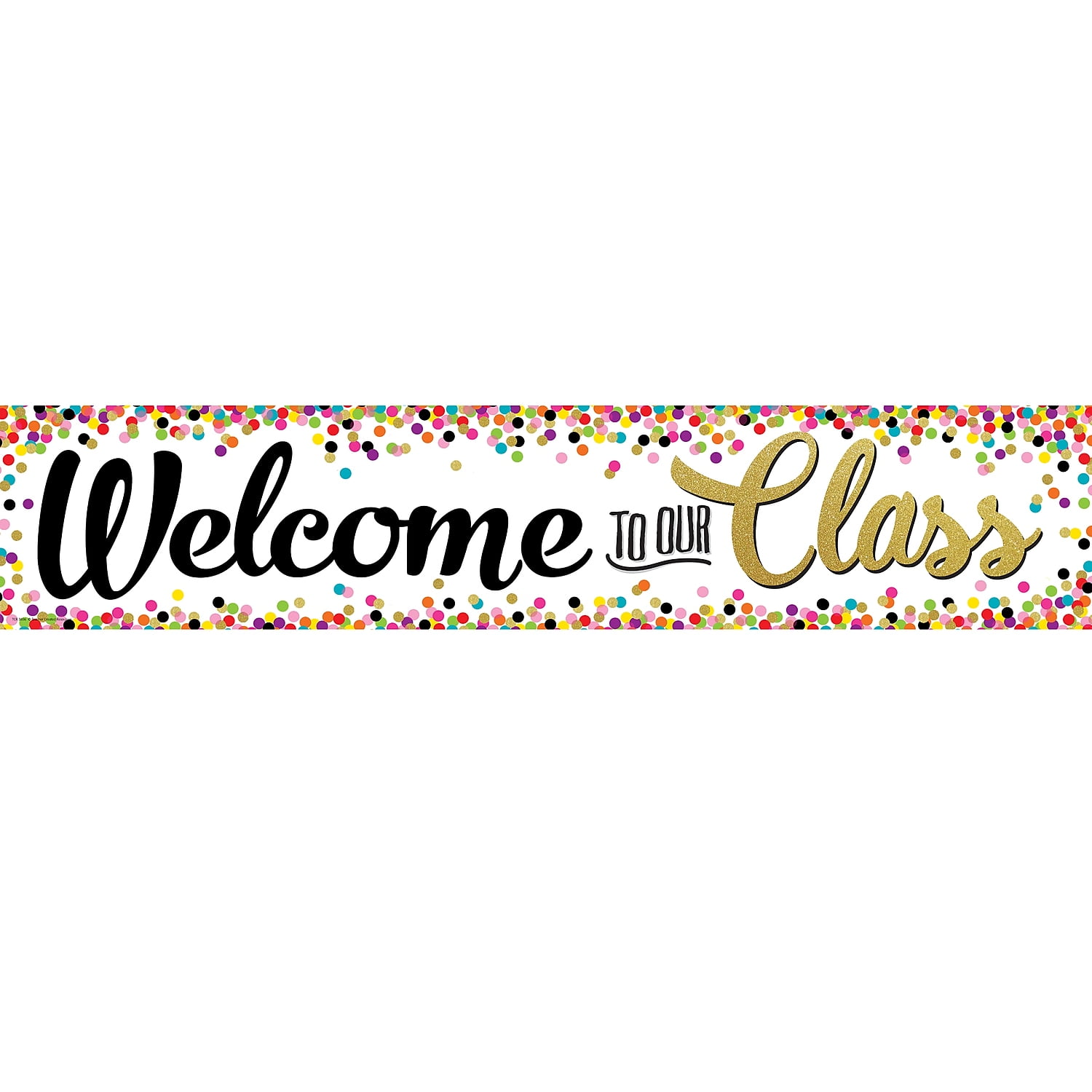 CONFETTI WELCOME BANNER - Walmart.com