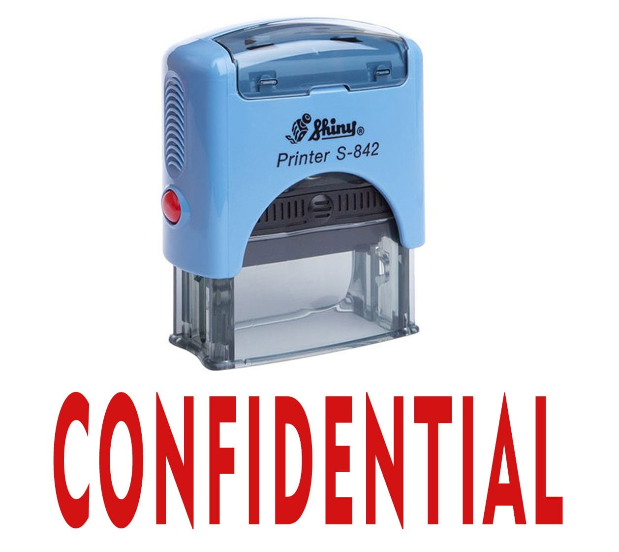 CONFIDENTIAL Self Inking Rubber Stamp Custom Shiny Office Stationary ...