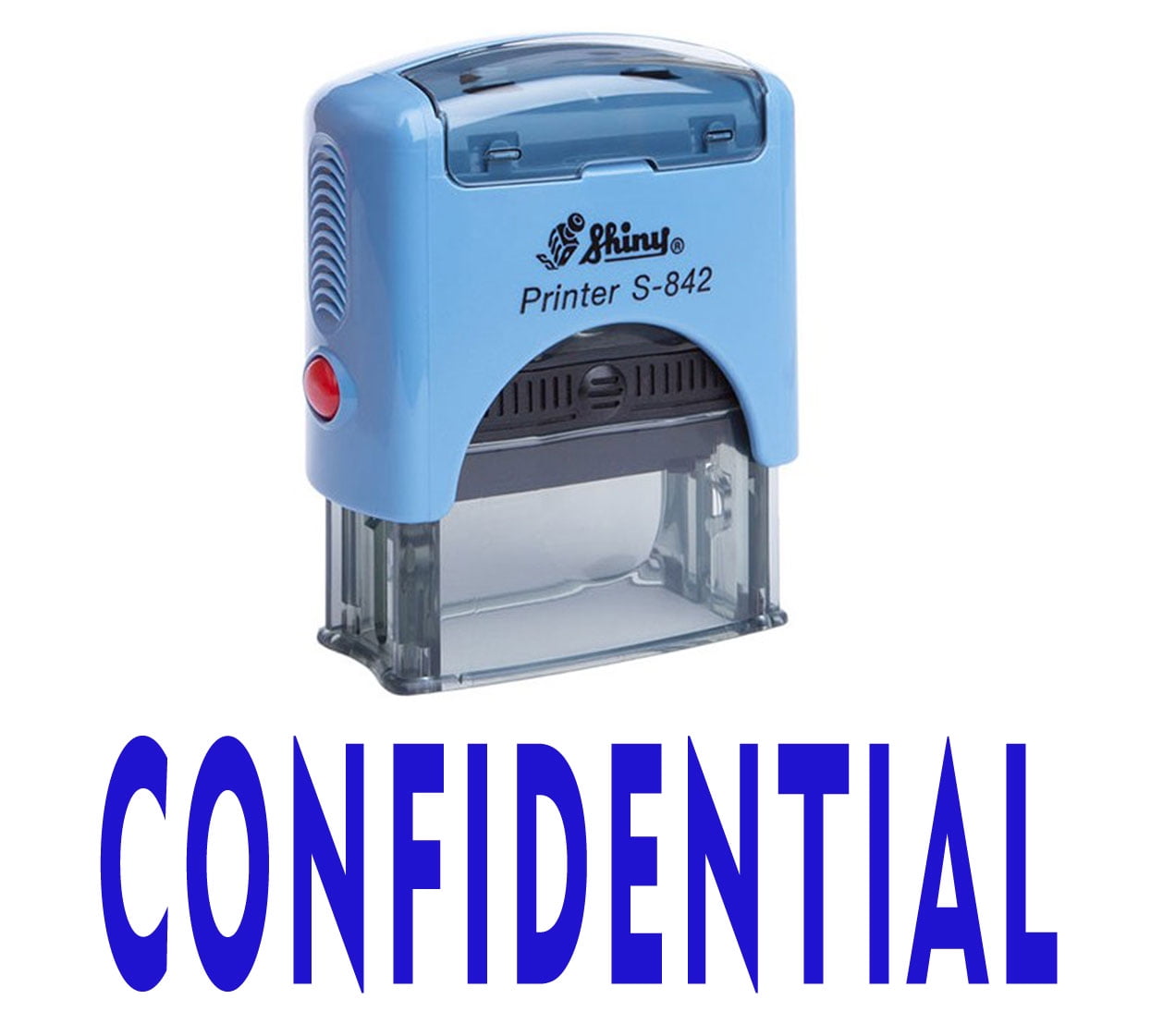CONFIDENTIAL Self Inking Rubber Stamp Custom Shiny Office Stationary ...