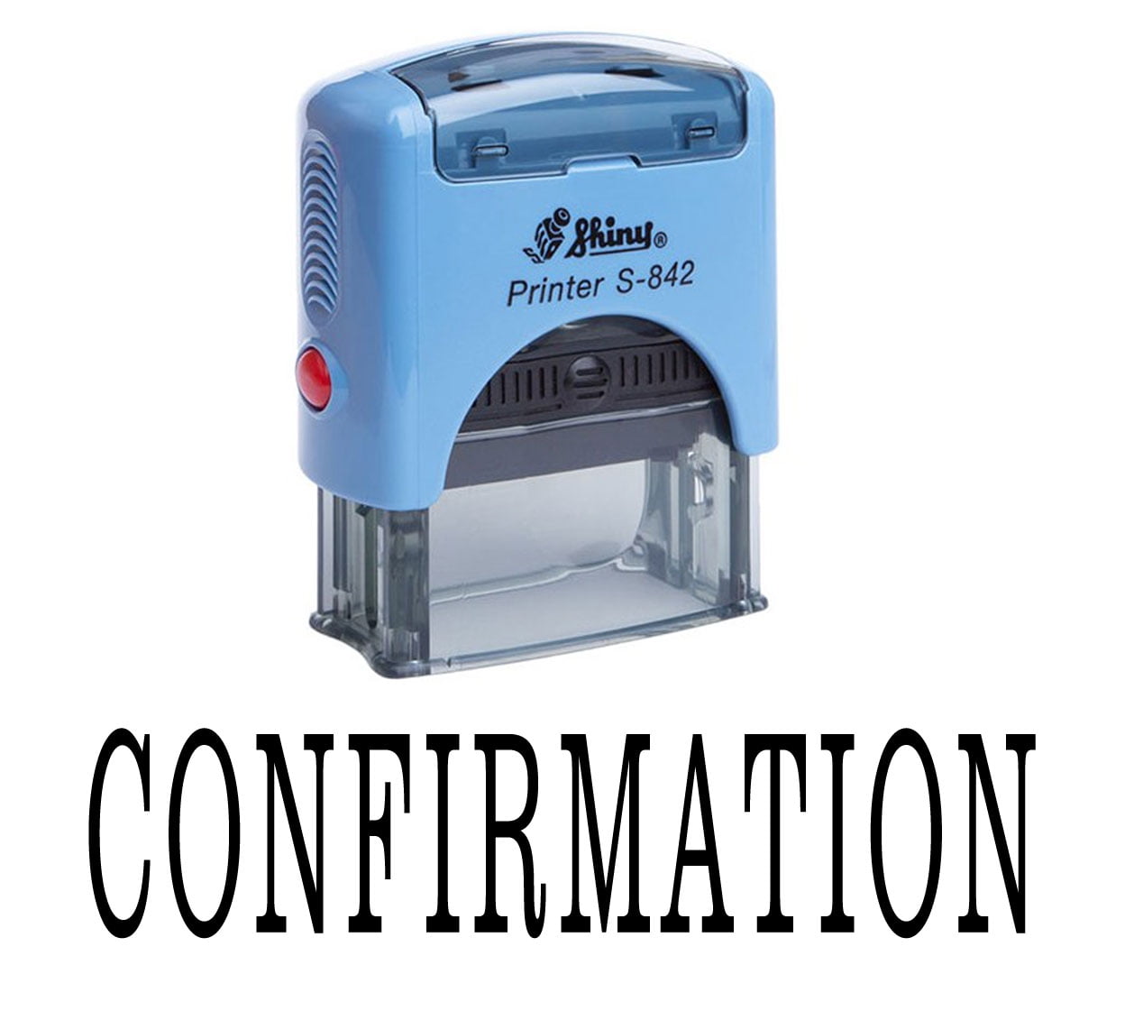 CONFIRMATION Self Inking Rubber Stamp Custom Shiny Office Stationary ...