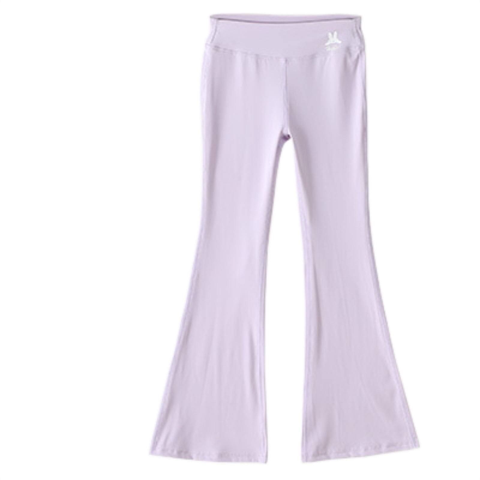 CONFREE Baby Girls Pants Solid Color Flared Pant for Girl Elastic Waist ...