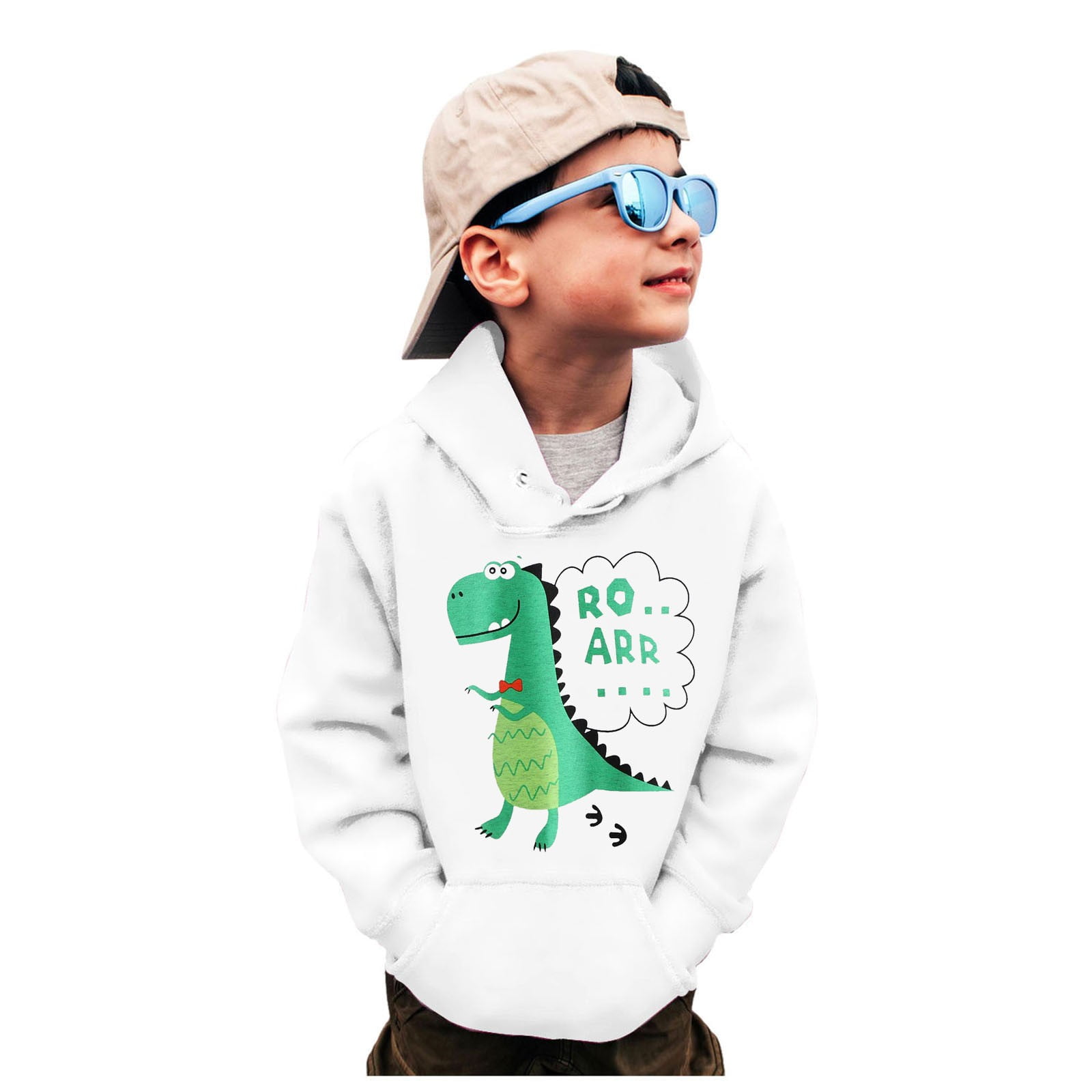 CONFREE Cute Hoodie For Boy Long Sleeve Boys Pullover Hoodies Cartoon ...