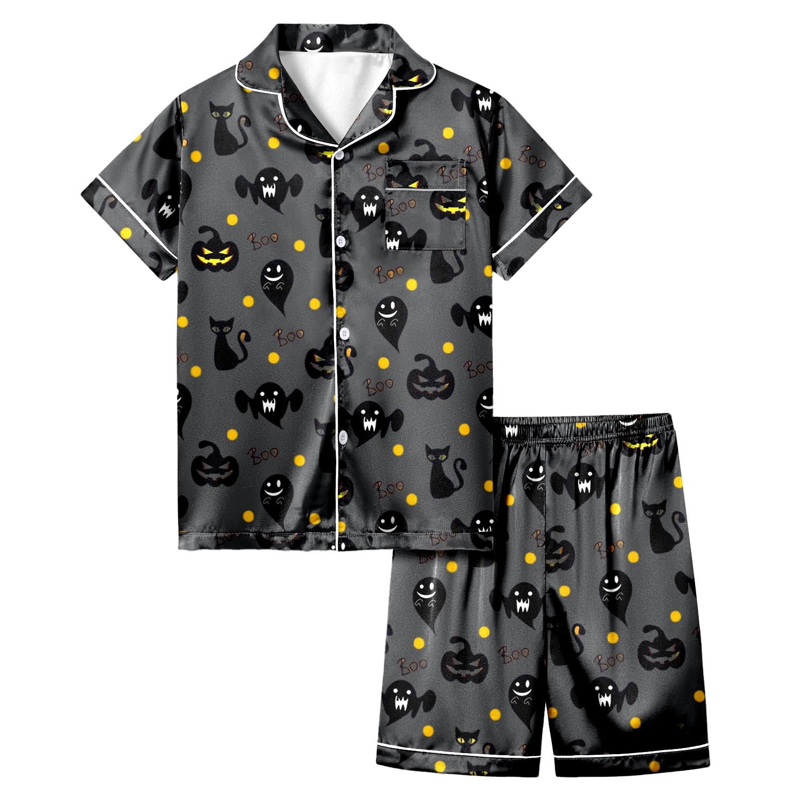 CONFREE Halloween Baby Boys 2-Piece Pajama Set Short Sleeve Cartoon ...