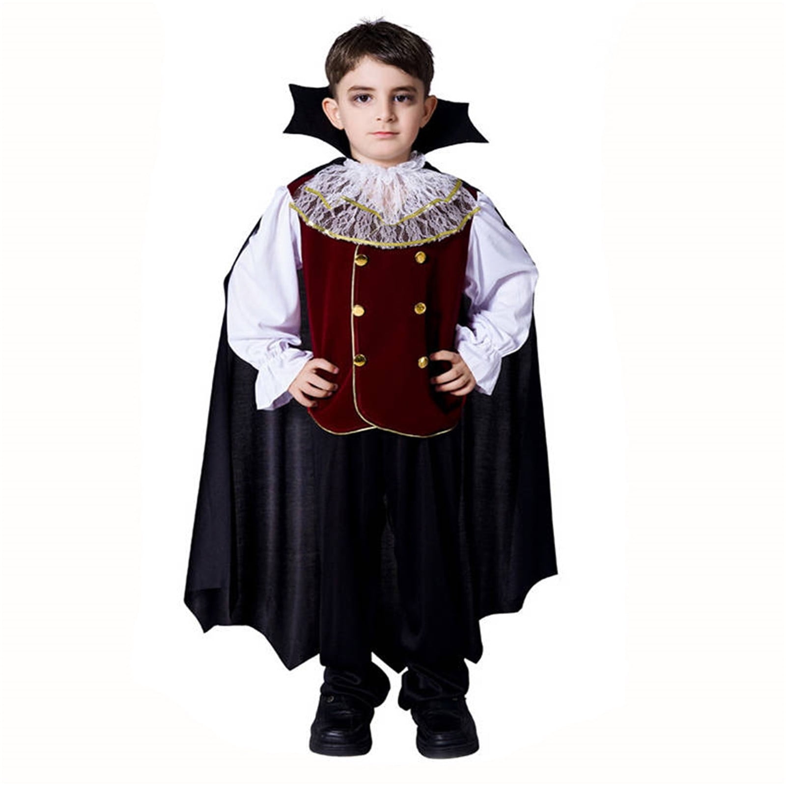 CONFREE Halloween Dress Up Clothes For Boy Long Sleeve Funny Vampire ...