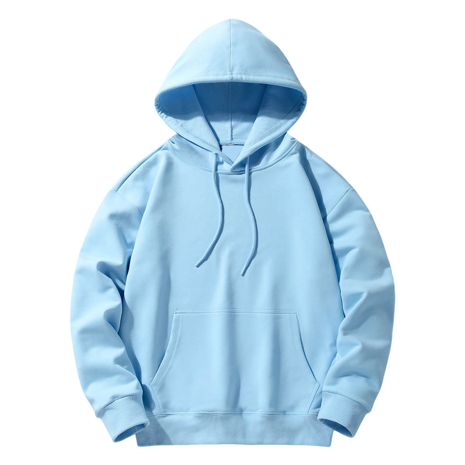 CONFREE Men's Hoodie Solid Color Hoodies For Men Long Sleeve ...