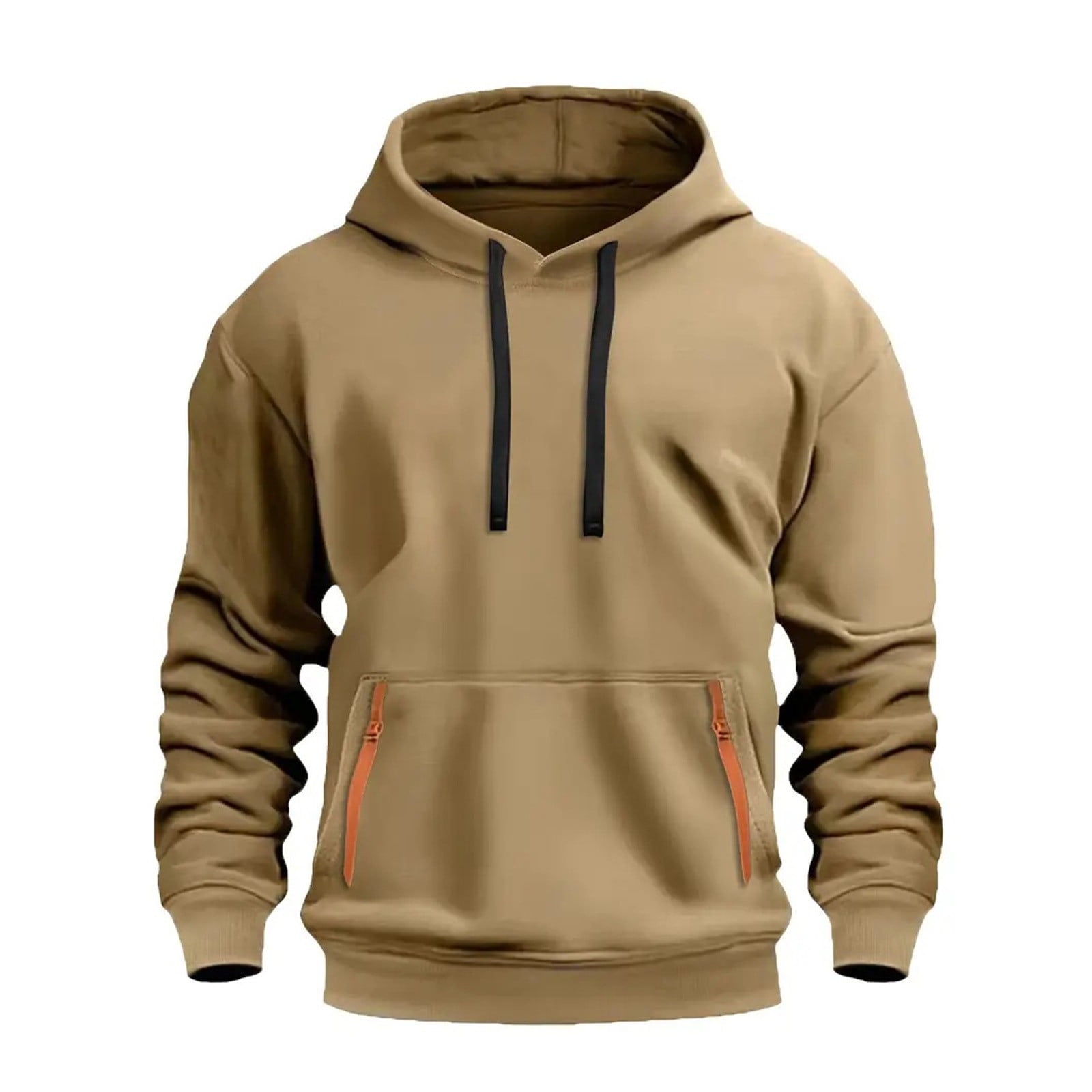 CONFREE Men's Hoodies Solid Color Hoodies For Men Long Sleeve Casual ...