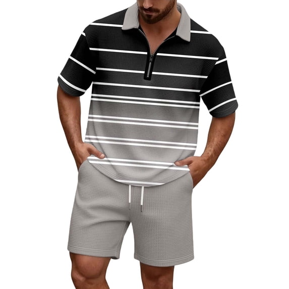 CONFREE Mens 2 Peice Shorts Sets Casual Men's Summer Outfits Set ...