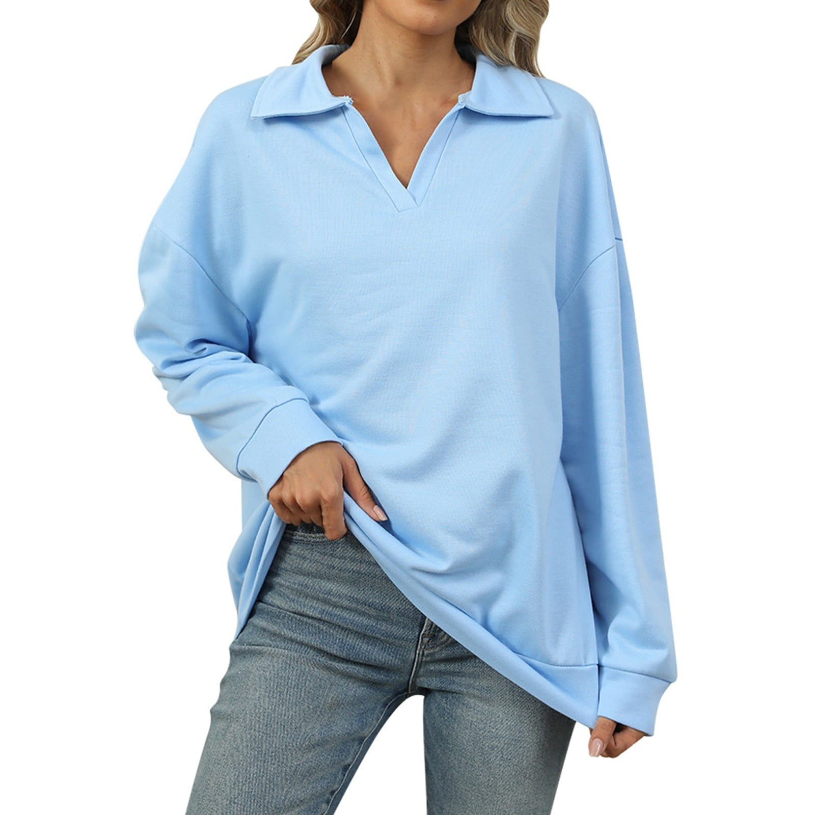 CONFREE Sweatshirts For Women Long Sleeve Ladys Sweatshirt Lightweight ...