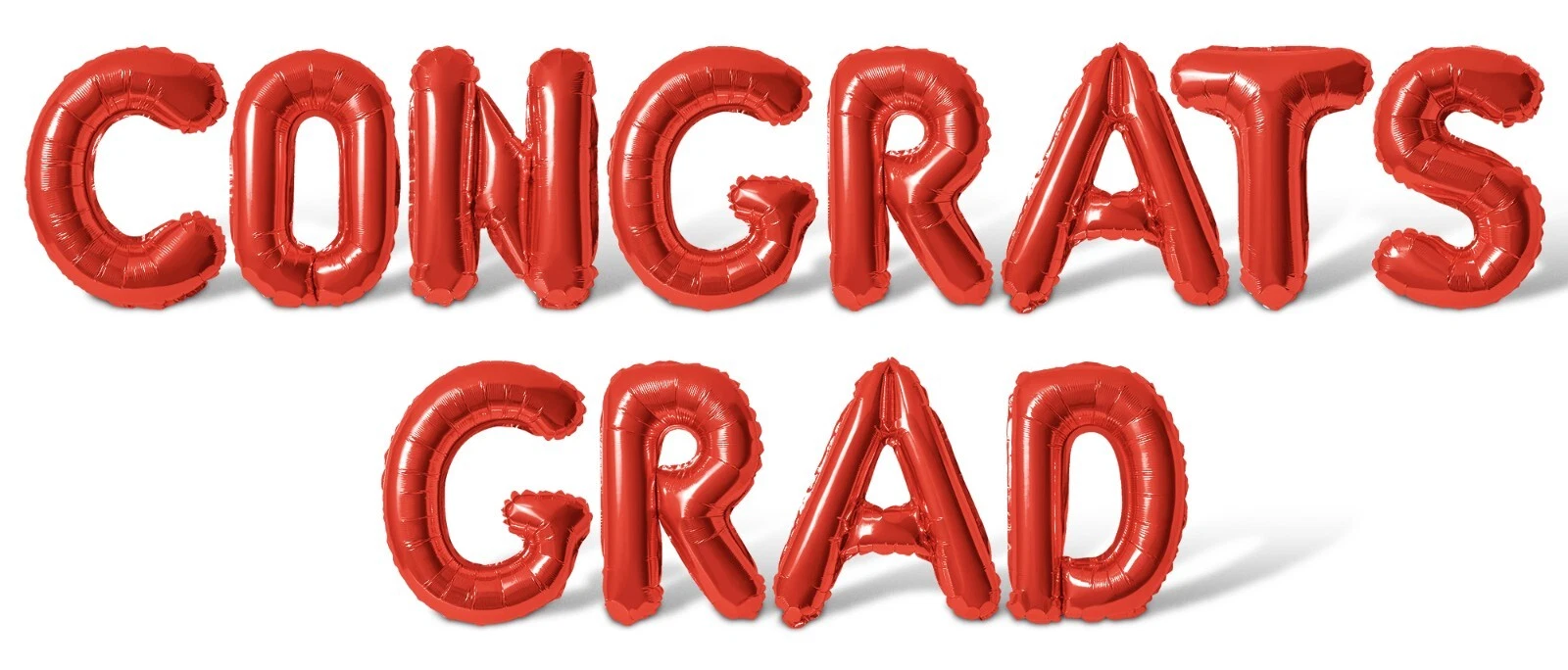 CONGRATS GRAD Balloon Banner - DIY Party Supplies Letter Balloons For ...