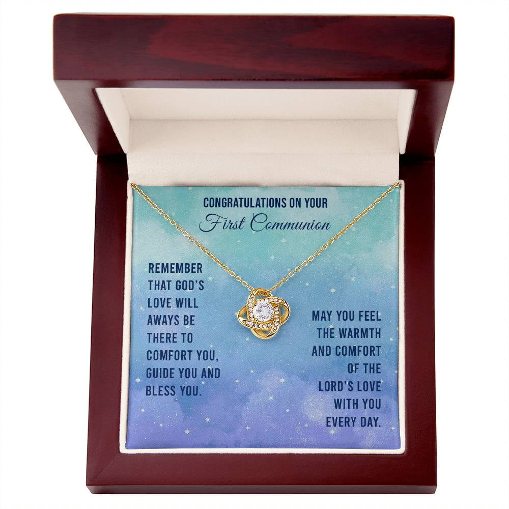 CONGRATULATIONS ON YOUR FIRST COMMUNION - REMEMBER THAT GOD'S LOVE WILL ...