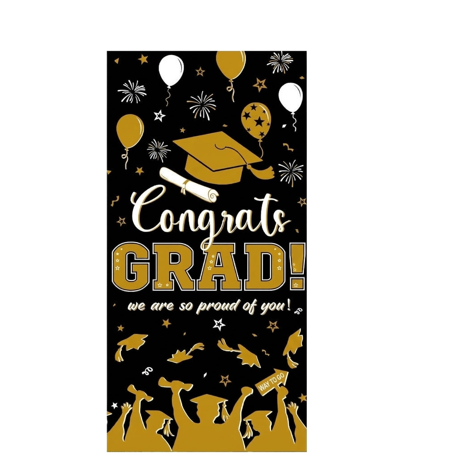 CONGRATULATIONS GRAD! Graduation Background Wall Hanging 180cm x 90cm ...