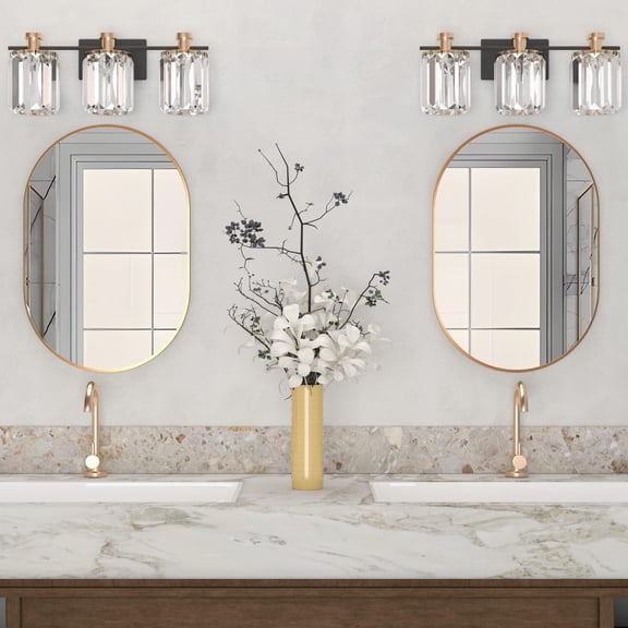 Oval Gold Mirror