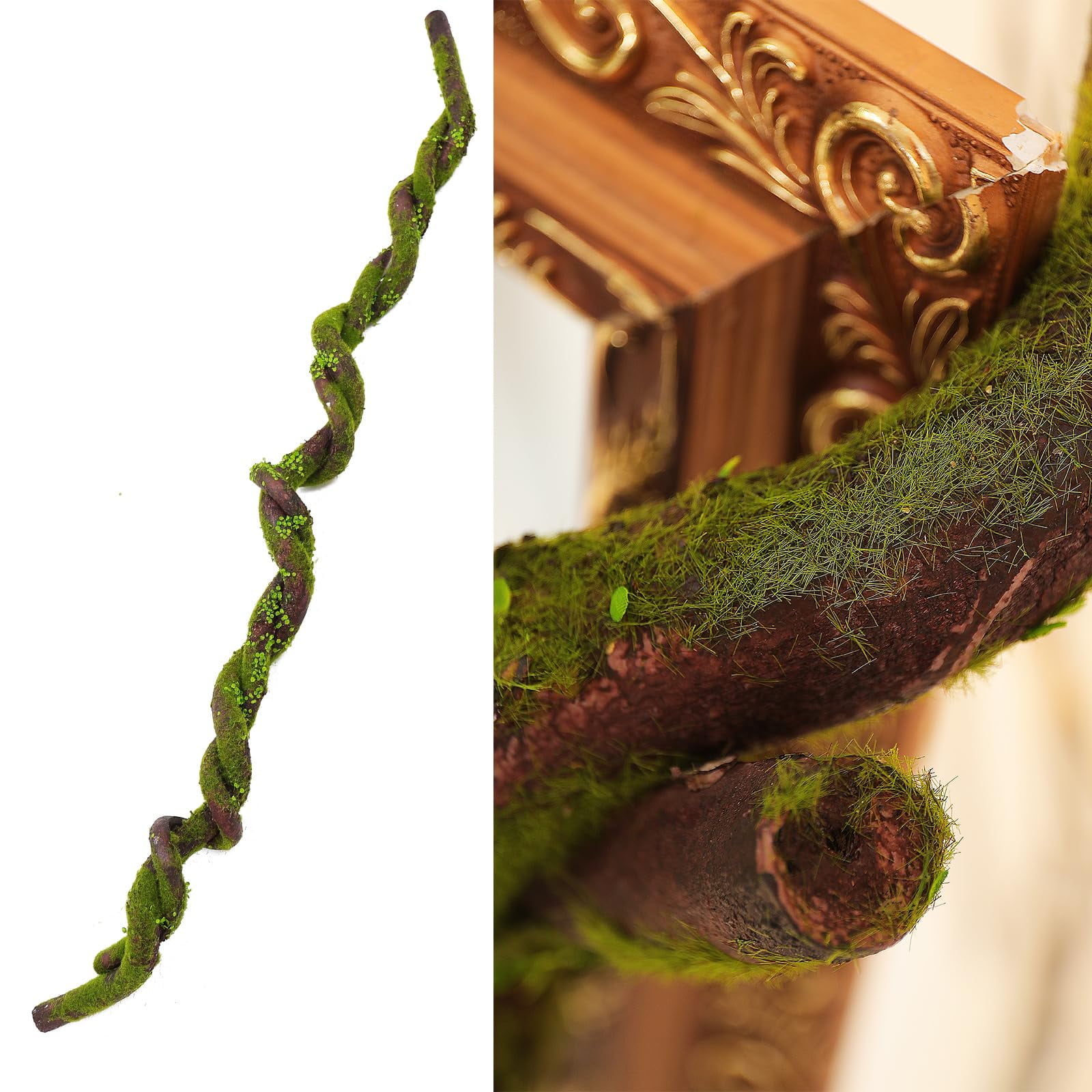 CONGZHANHH 74.8" Big EVA Foam Soft Artificial Tree Thick Trunk Twig Fake Vines Liana Rattan ...