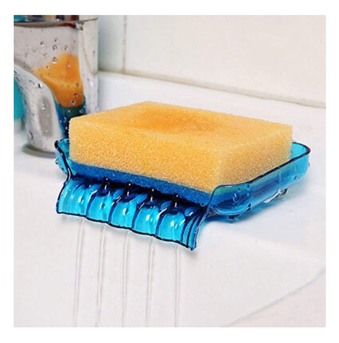 CONNECTWIDE Waterfall Soap Holder Tray Drain Draining Bath Shower Soap ...