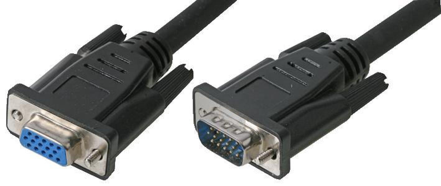 CONNEKT GEAR - Fully Wired 15 Pin SVGA Male to Female Monitor Lead, 2m ...