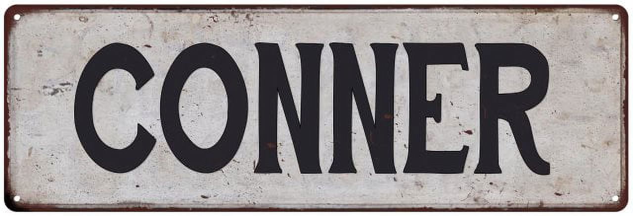 CONNER Vintage Look Rustic Chic Metal Sign 8x24 108240036500 - Walmart.com