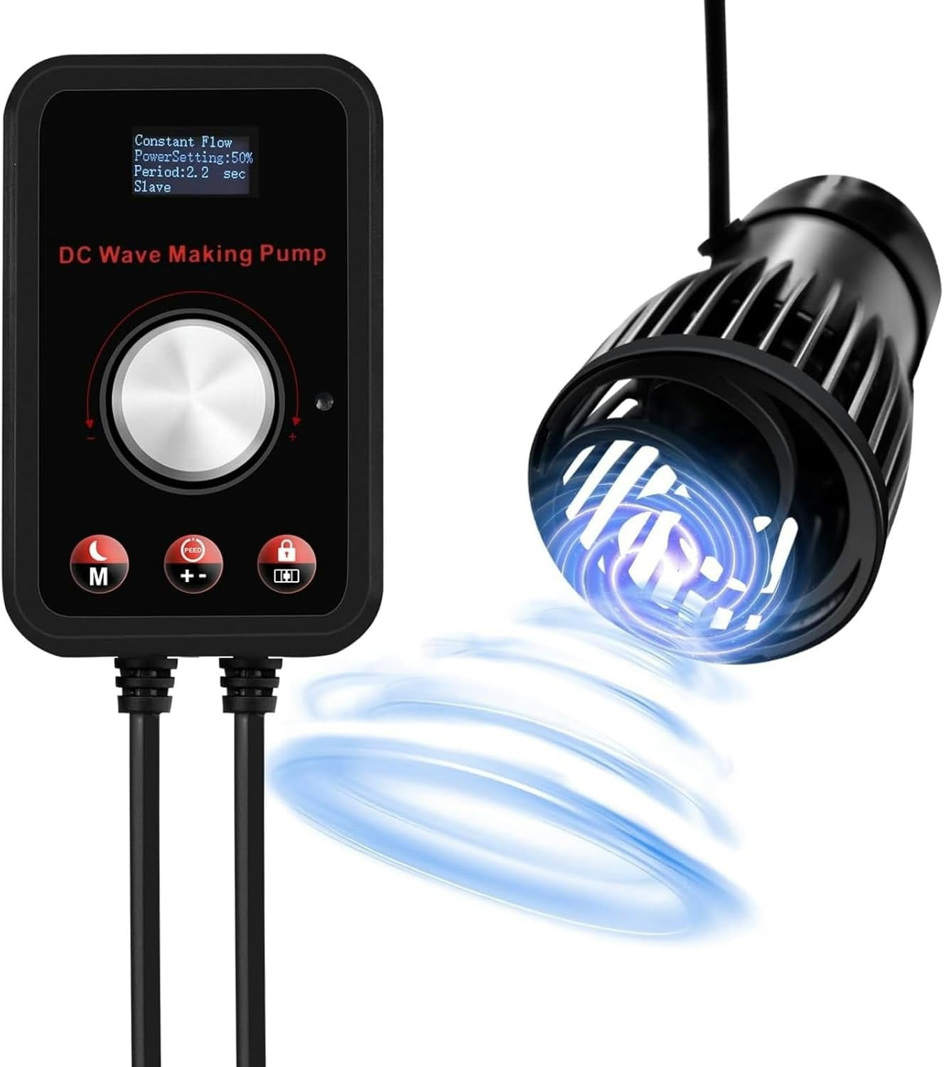 CONQUERALL 28W DC 24V Wave Maker 660-4700GPH Marine Aquarium Reef ...