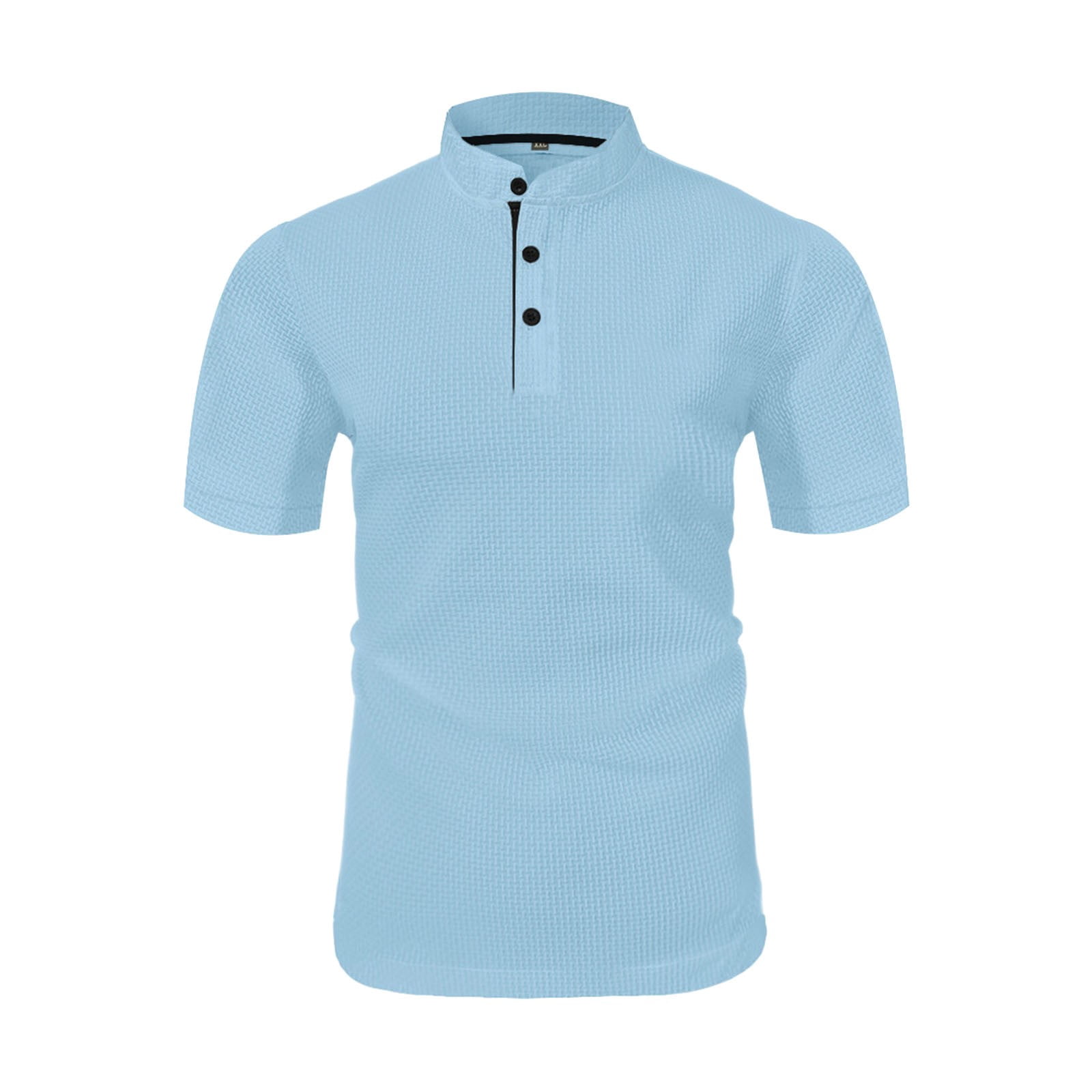 CONROSES Men's Short Sleeve Polo Shirts Solid Color Collared Polo Shirt ...