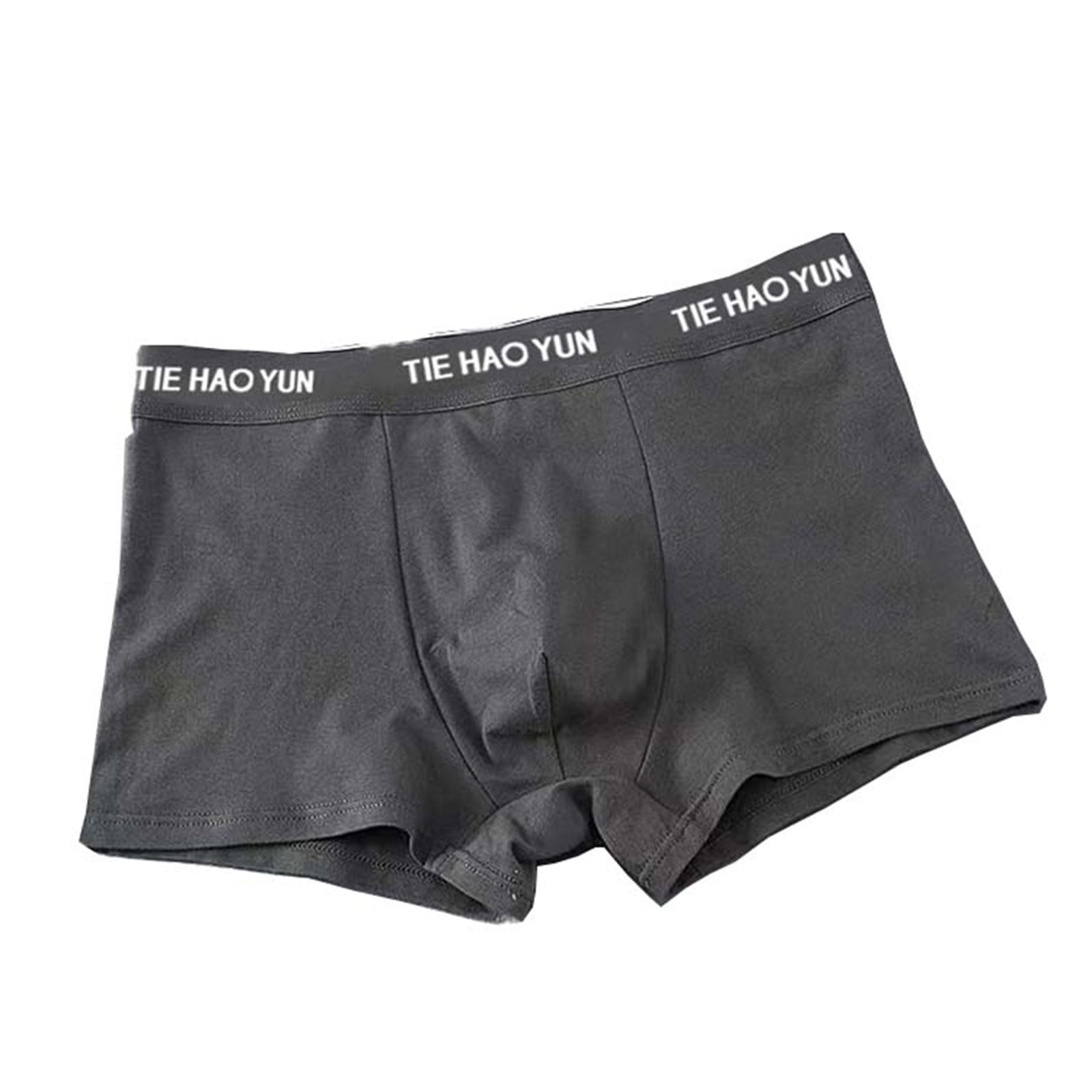 CONROSES Men's Underwear Boxer Briefs Letter Graphic Plus Size Cotton ...
