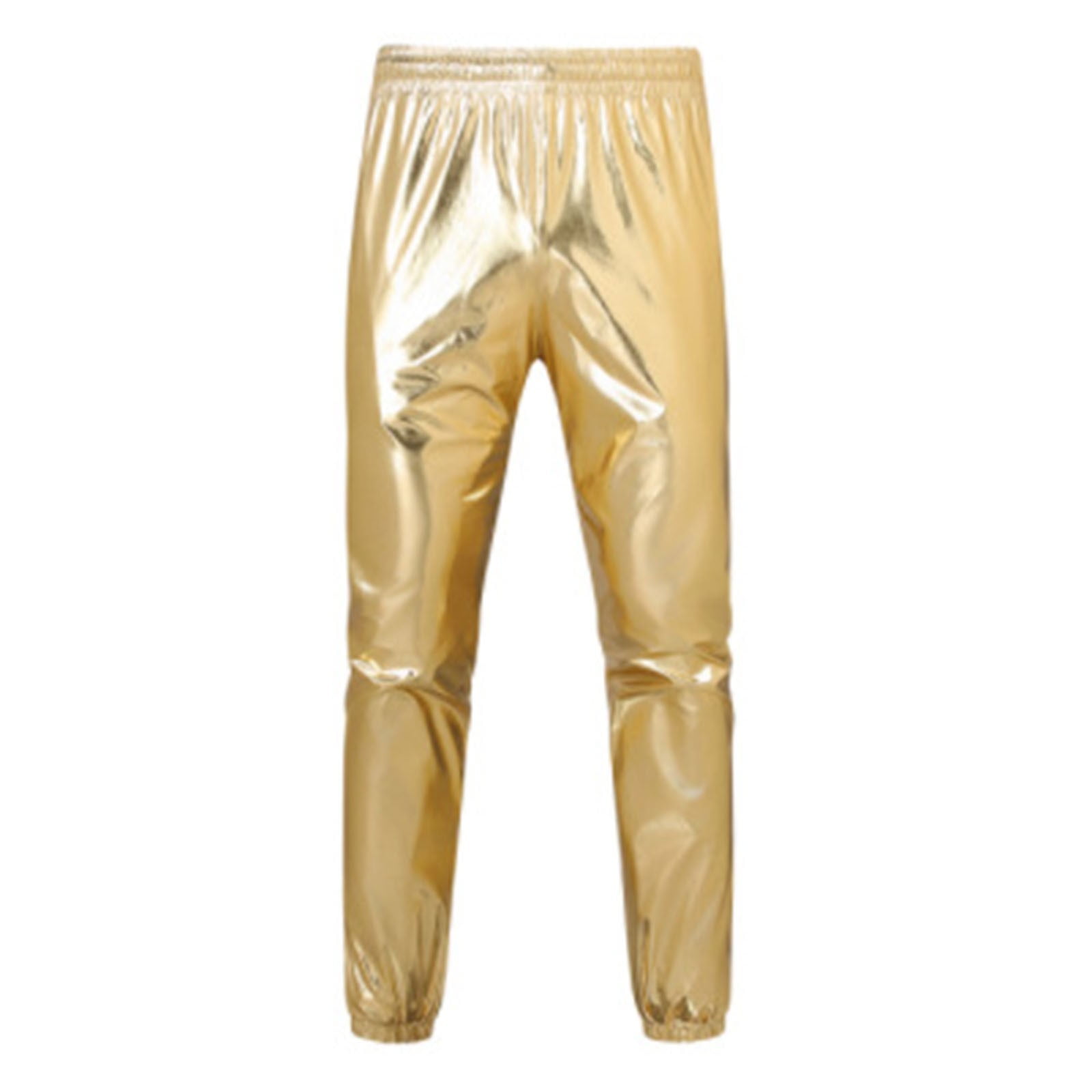 CONROSES Mens Carnival Pants Shiny Metallic Solid Color Pants for Men ...