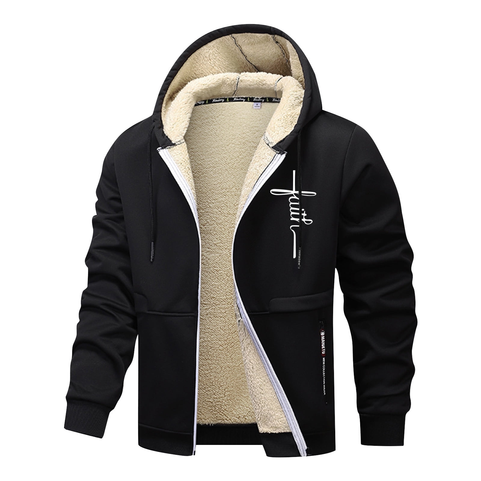 CONROSES Mens Fleece Hoodies Casual Graphic Y2K Hoodie for Men Long ...