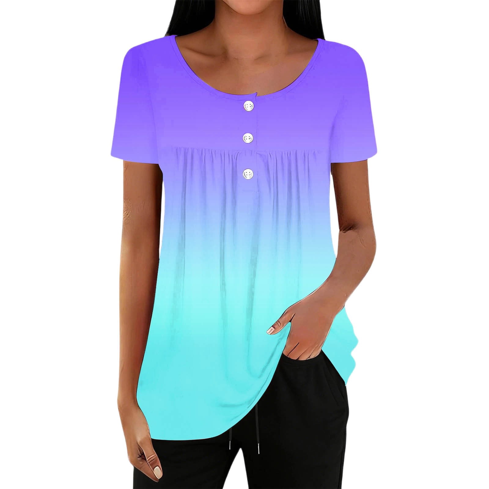 CONROSES Mothers Day Gift Womens Short Sleeve T-Shirts Crewneck ...