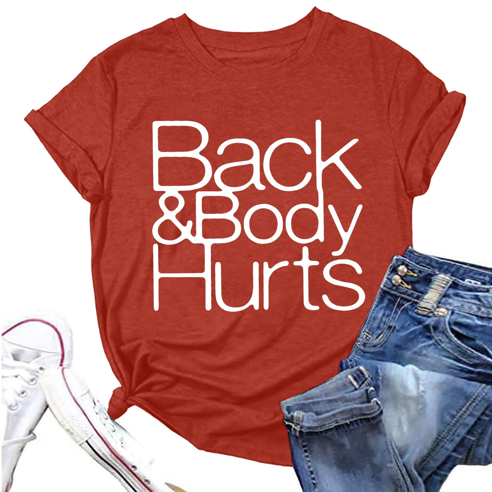 CONROSES Mothers Day Gift Womens Short Sleeve T-Shirts Crewneck Letter ...