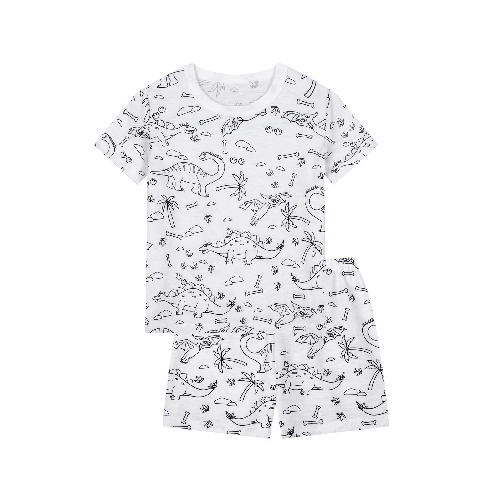 CONROSES Toddler Girls Outfits Hand Painted Graphic Short Sleeve ...