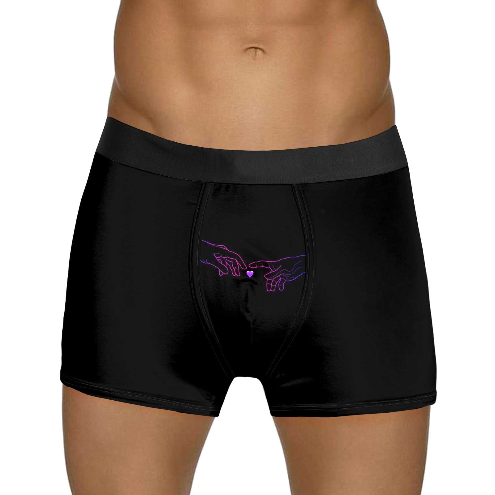 CONROSES Valentines Men's Underwear Boxer Briefs Valentine's Day Love ...