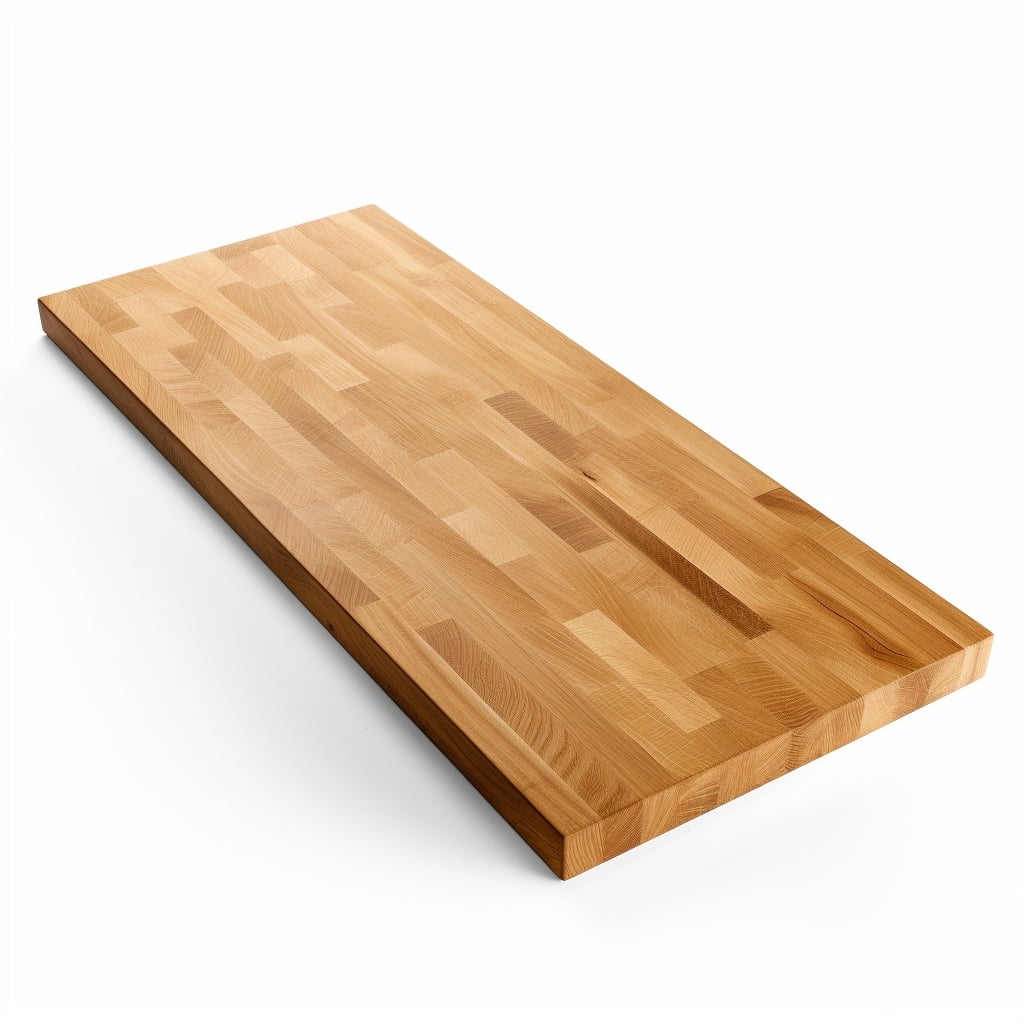 CONSDAN 36 in Square Dining Table Top(Top Only), Solid Wood Oak, 1.5 in ...